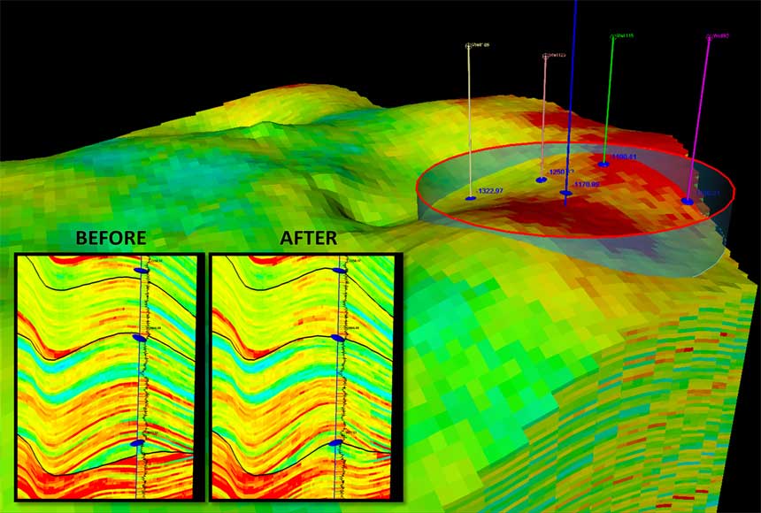 Petrel petrophysical modeling