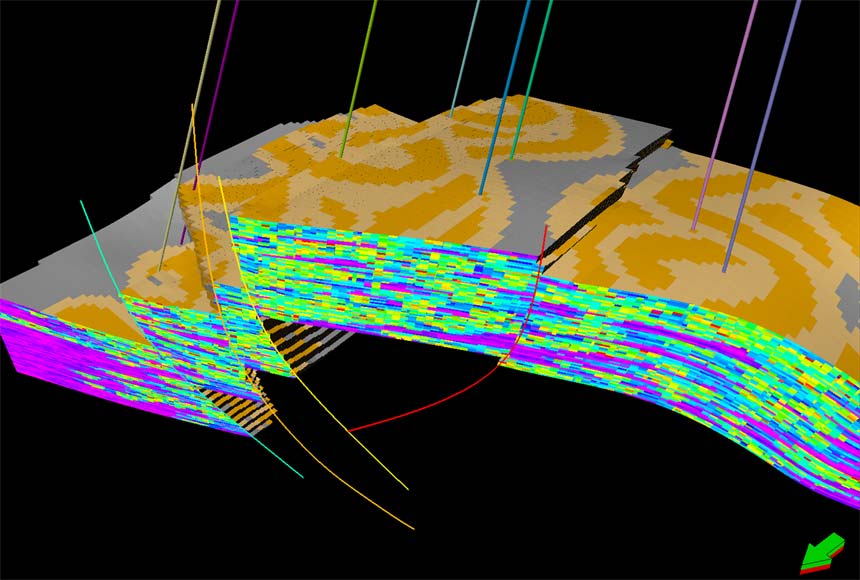 Petrel petrophysical modeling